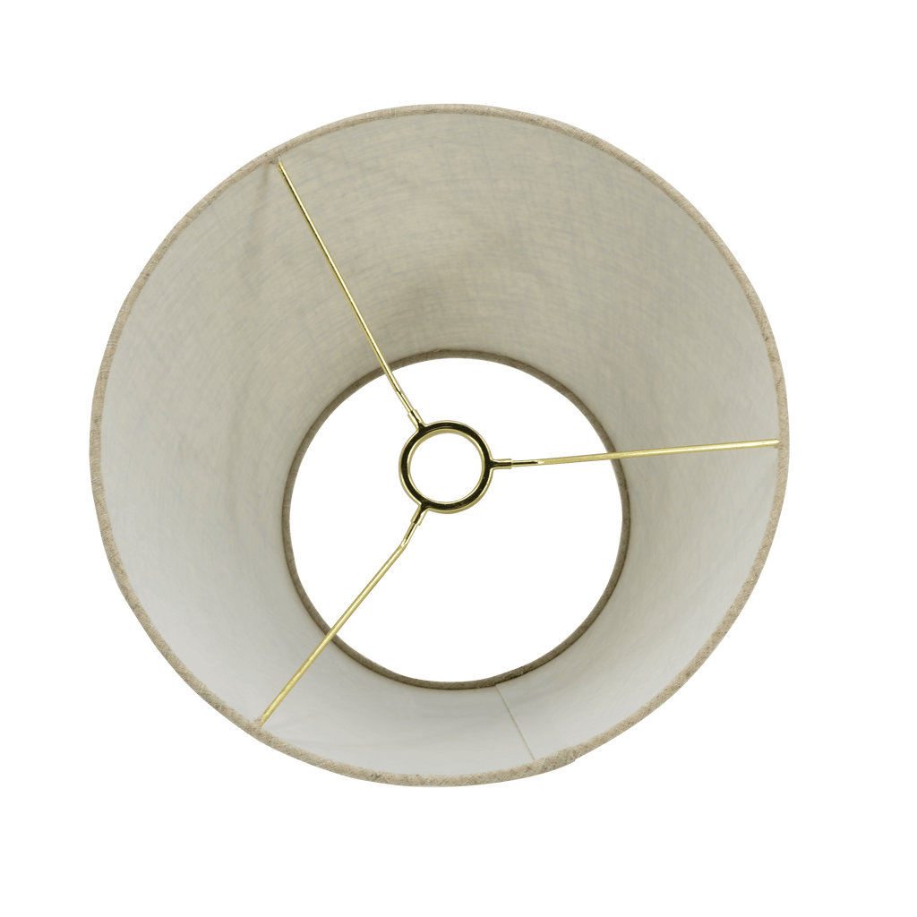 Serenity Round Ribbed Glass Lamp Base Clear Table Lamp Large Linen Sha