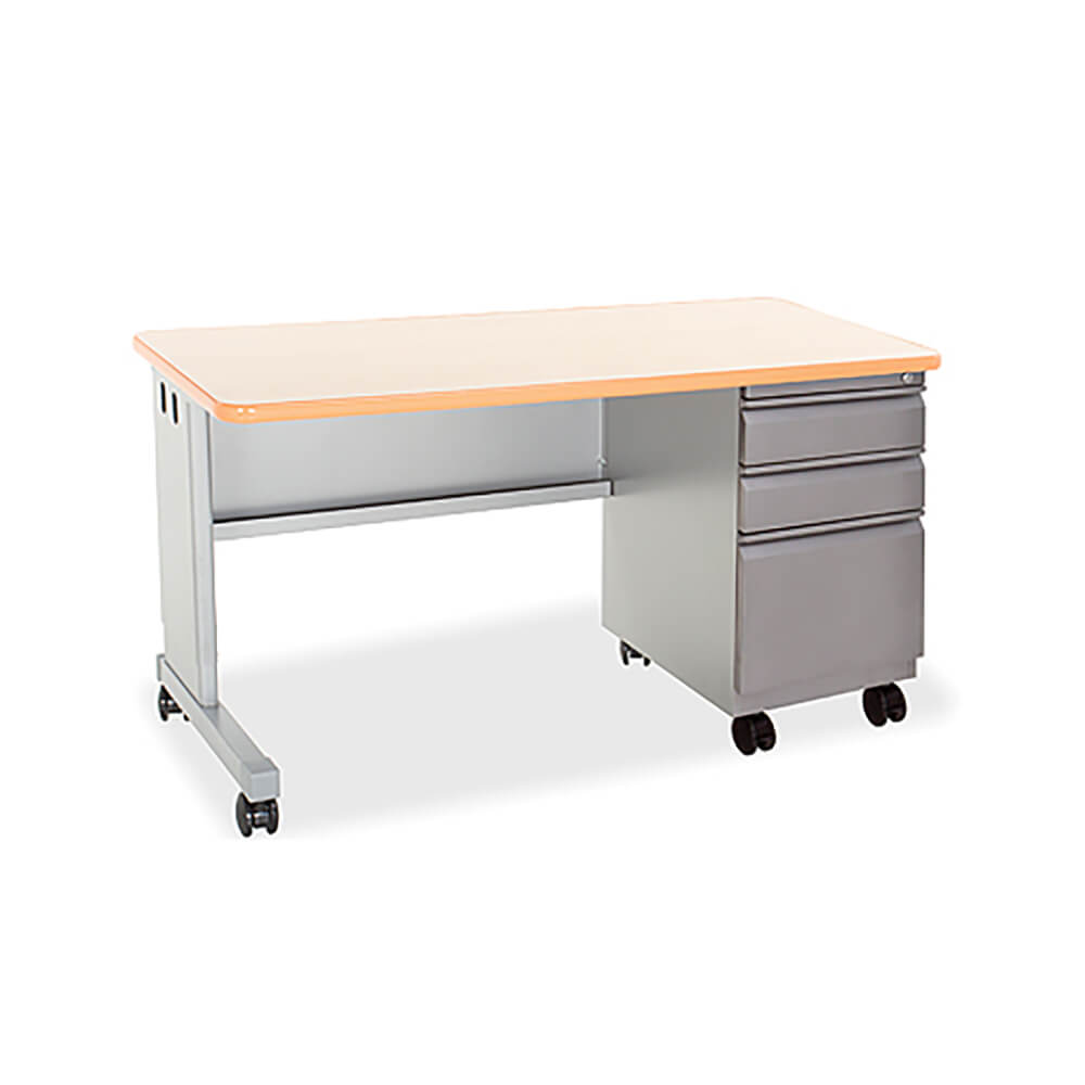 Cascade Teacher Desk – Single Pedestal - Proacademy Furniture